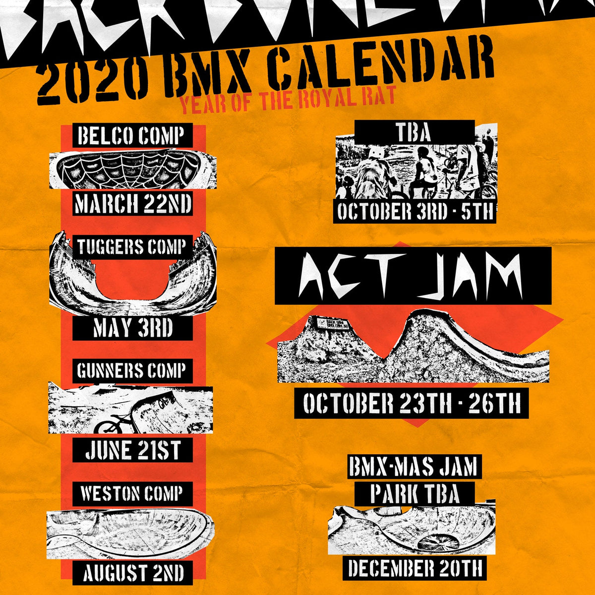 BMX events for 2020 (Save the dates!) | Back Bone BMX