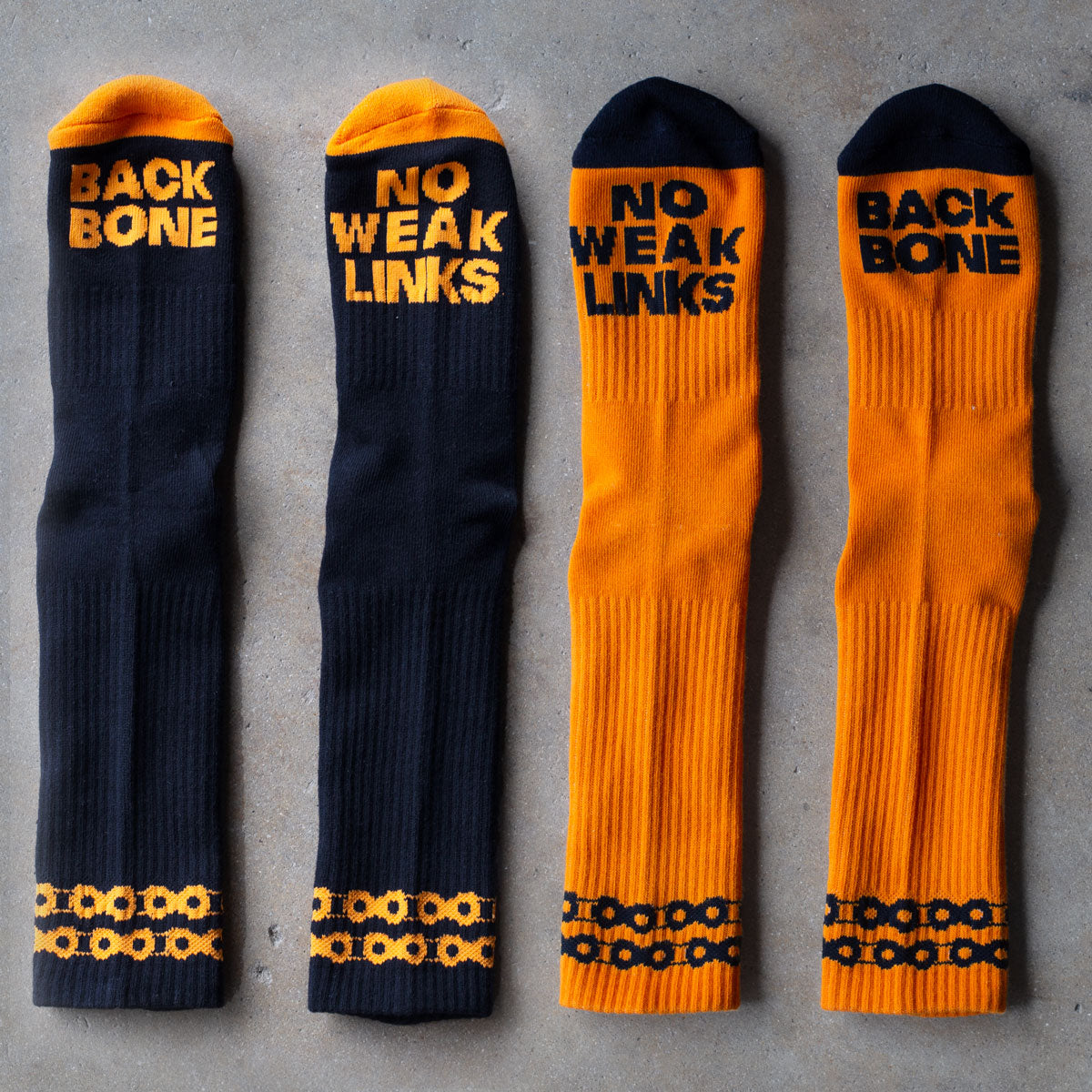 Backbone BMX No Weak Links Socks 2 pack | BMX footwear – Back Bone BMX